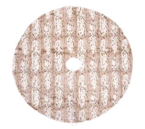 VICKERMAN 60' Iberian Faux Fur Tree Skirt