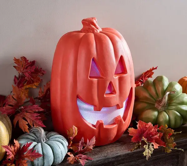 HAY & HARVEST As Is 15' Illuminated Pumpkin W/light Show