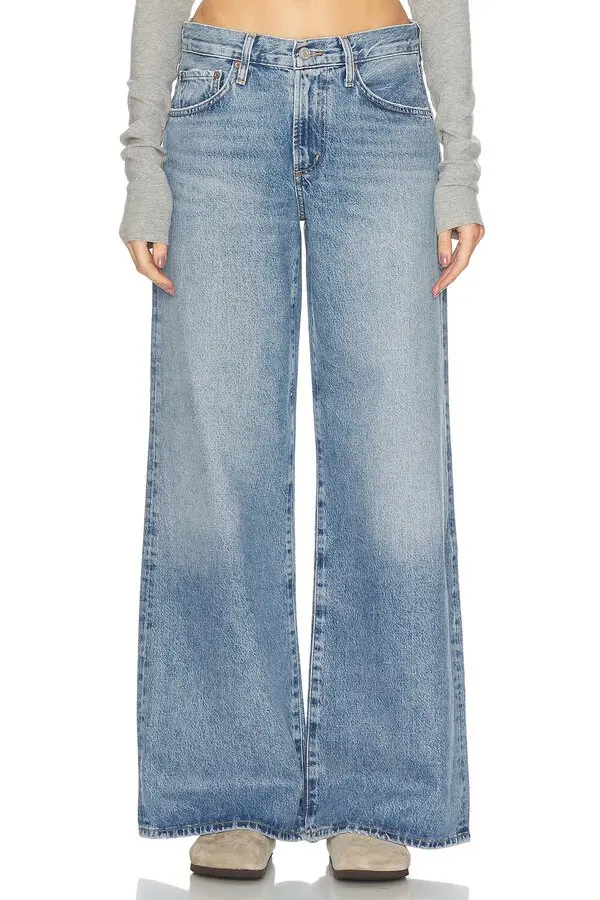 AGOLDE Clara Low Rise Baggy Flare Jeans