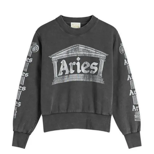 Aries Aged Ancient Column Baby Fit Sweatshirt - Black