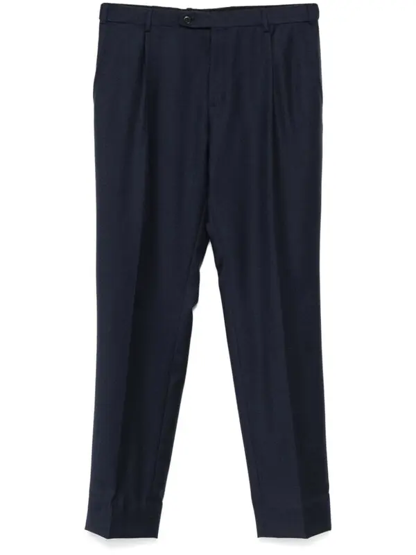 Brioni Journey Flannel Trousers - Blue