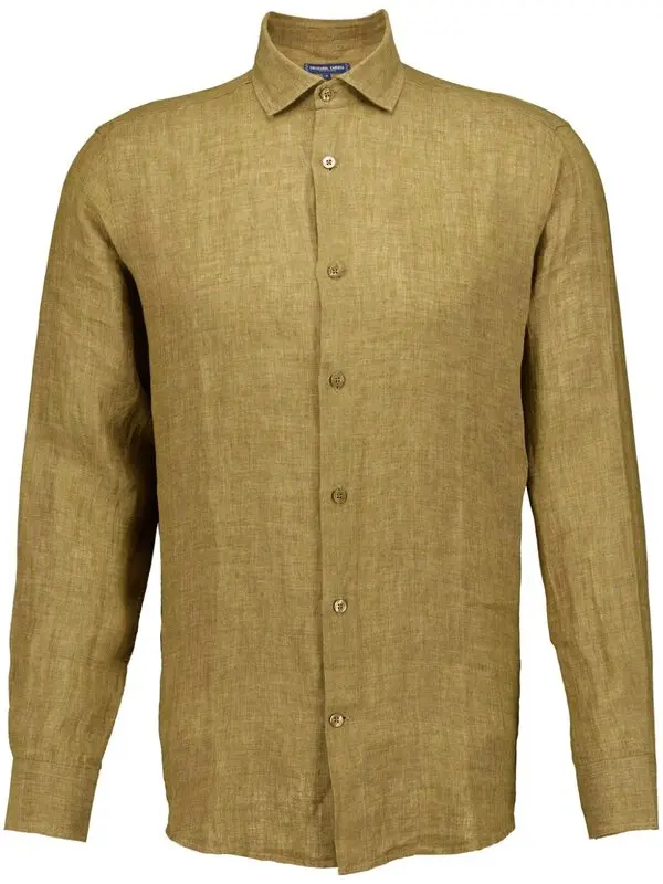 Frescobol Carioca Linen Shirt - Green