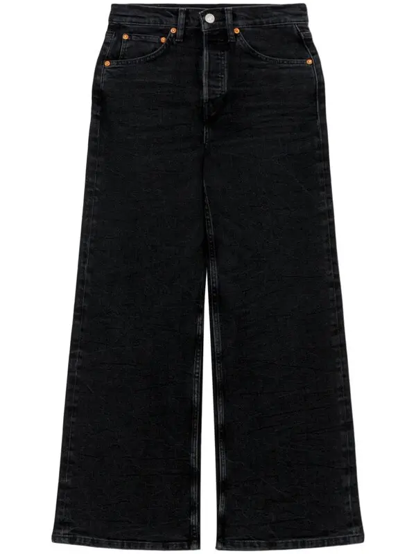 RE/DONE Wide-leg Cropped Jeans