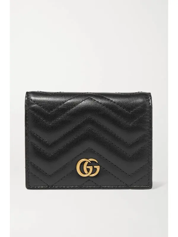 Gucci Gg Marmont Quilted Leather Wallet - Black