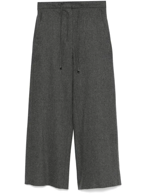 Max Mara Cropped Flannel Trousers