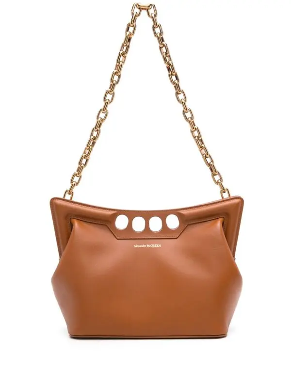 Alexander McQueen The Peak Small Shoulder Bag - Brown