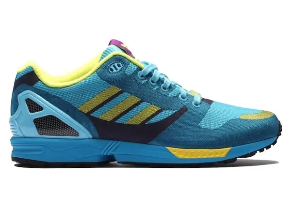 Adidas Zx Flux Weave Sneakers - Light Aqua/lemon Peel/sun