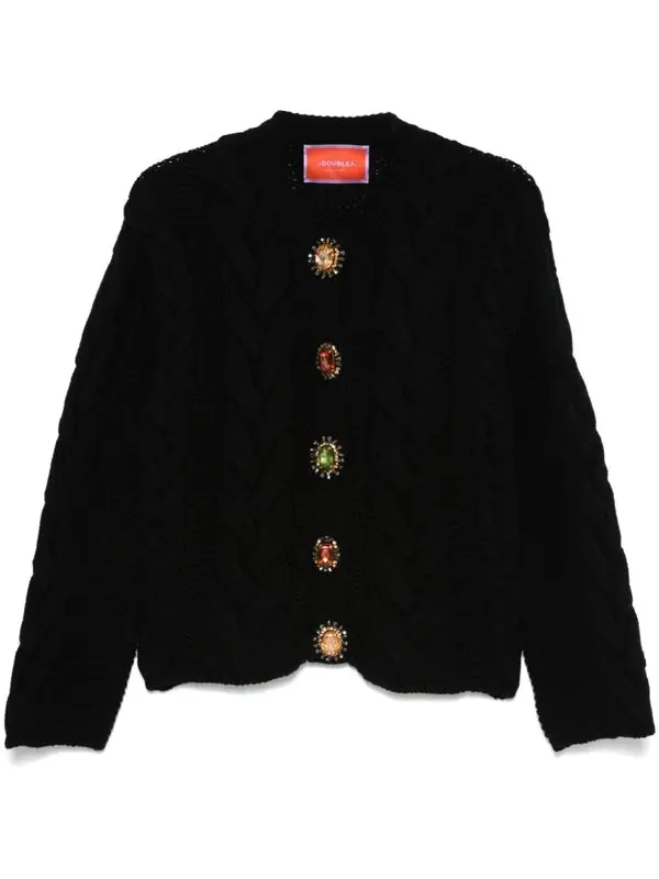 La DoubleJ Portrait Cardigan - Black