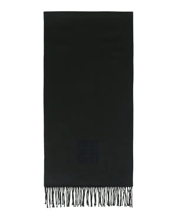 Givenchy 4g Logo Scarf - Navy Blue/black