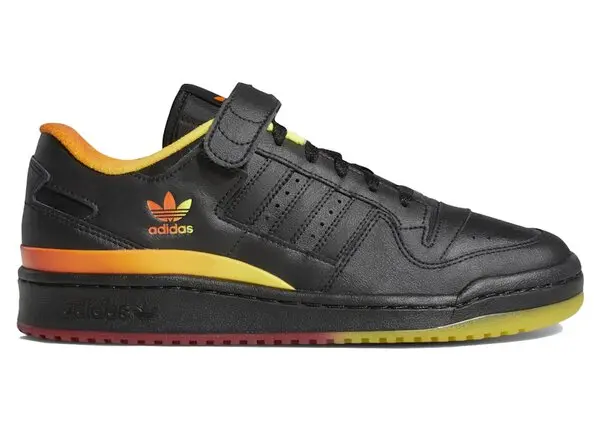 Adidas Forum Low Sneakers - Core Black/semi Impact Orange