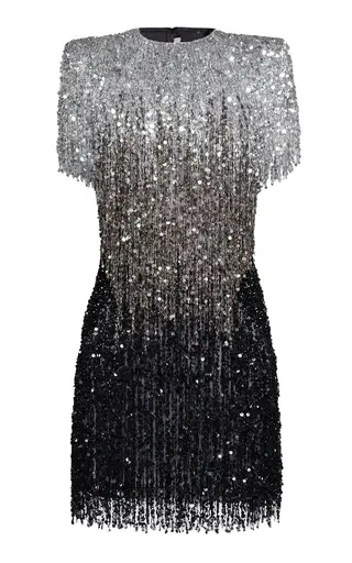 beki beaded mesh maxi dress deep red 1980s Naeem Khan Silk Aqua Sequin & Beading Evening Ensemble W/ Tassel Jacket