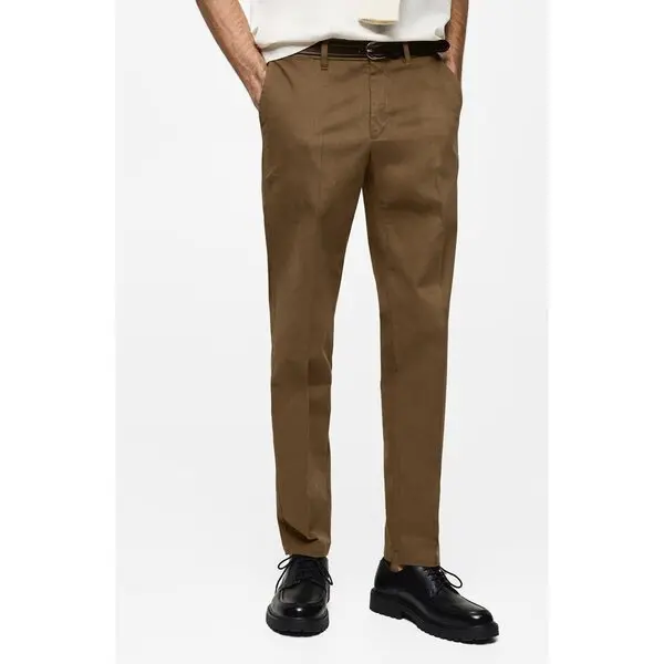 Mango Regular Fit Cotton Pants