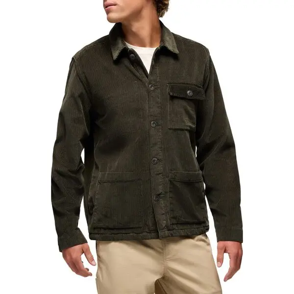 Prana Ridgecrest Organic Cotton Corduroy Chore Coat - Nori