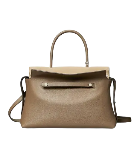 Tory Burch Mercer Pebbled Satchel - Wild Mushroom