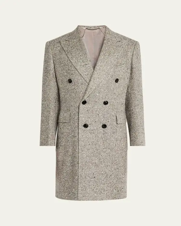 Cesare Attolini Cashmere Donegal Topcoat