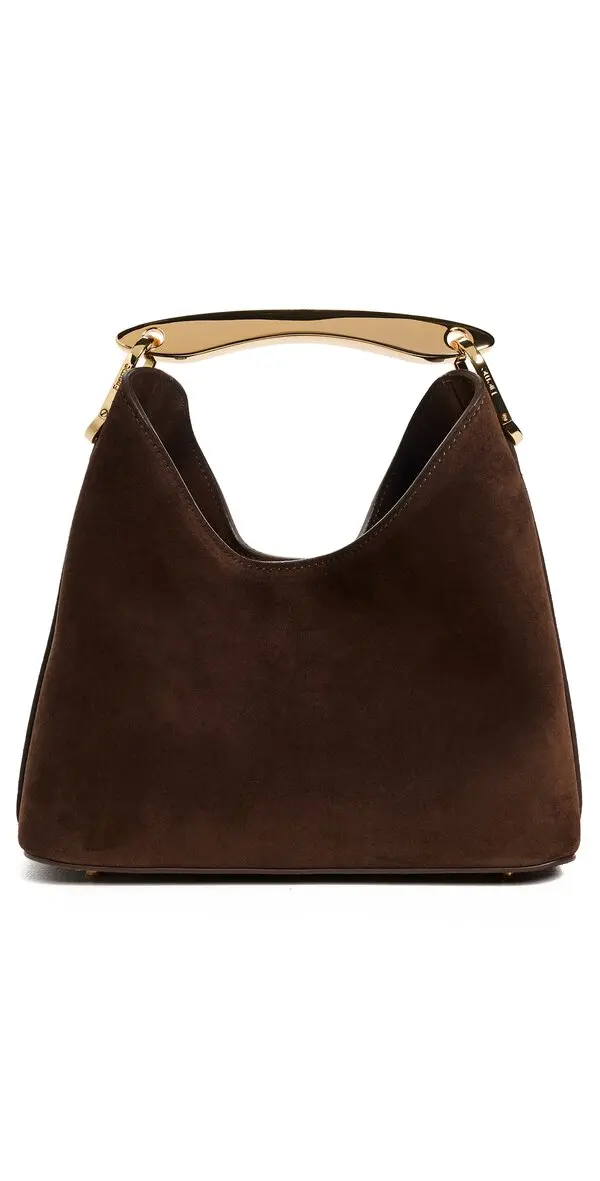 ELLEME Boomerang Small Suede Bag - Brownie