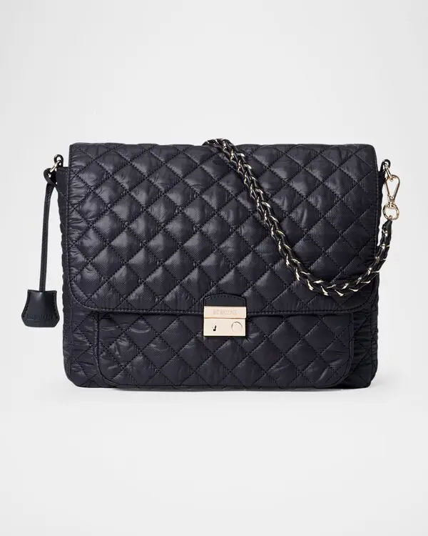 Mz Wallace Crosby Lock Quilted Crossbody Bag - Black