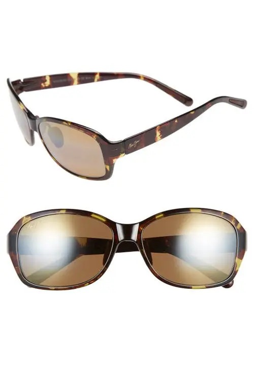 Maui Jim Koki Beach 56mm Sunglasses - Olive Tortoise/ Hcl Bronze