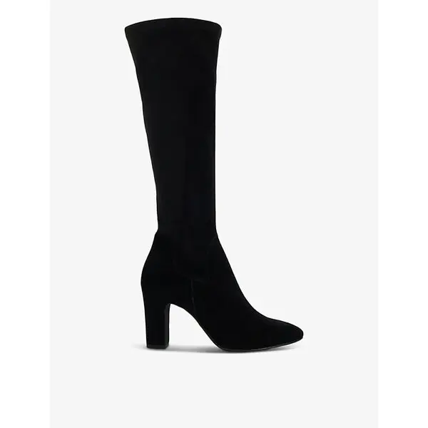 DUNE Stretch Suede Knee-high Boots