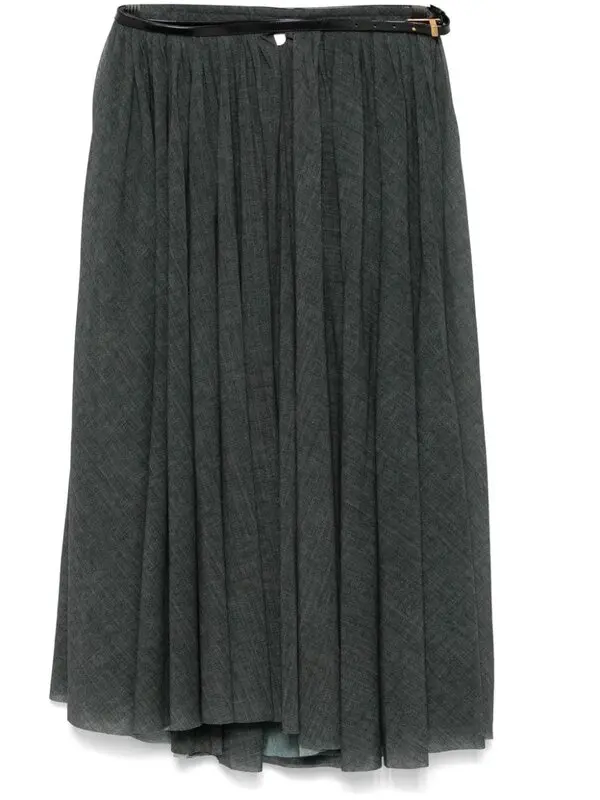 Philosophy Di Lorenzo Serafini Pleated Midi Skirt - Grey