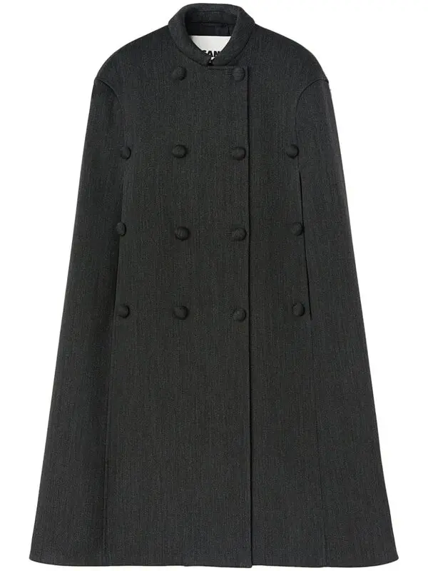 JIL SANDER Wool-blend Cape