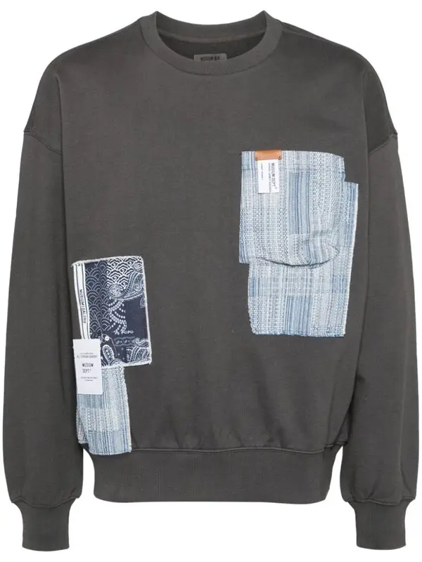 MUSIUM DIV. Patchwork Sweatshirt