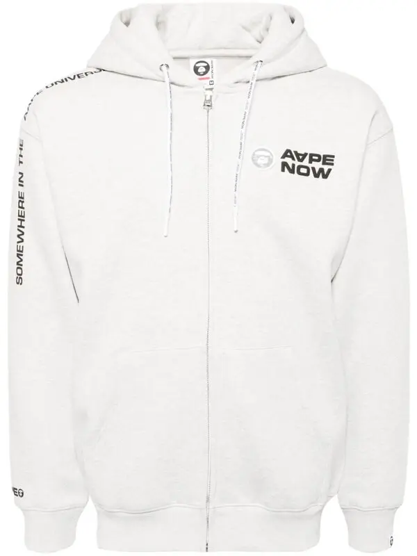AAPE BY *A BATHING APE® Logo Patched Hooded Jacket