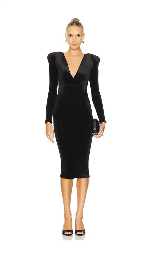 Zhivago Legacy Velvet Dress In Black - 48% Off | Editorialist