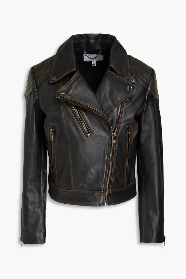 MUUBAA Leather Biker Jacket