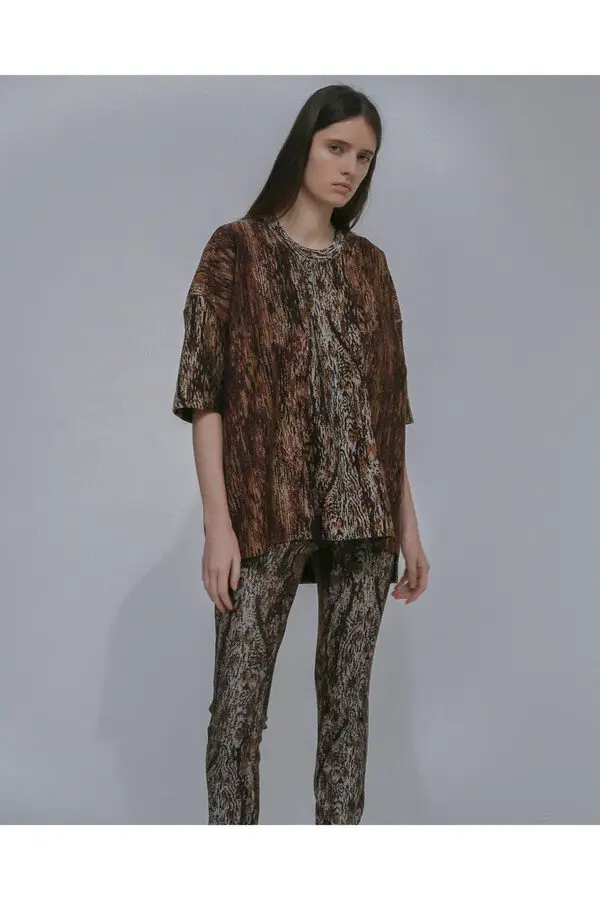 Rosetta Getty Collapsed Woodgrain T-shirt