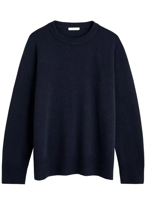 THE ROW Sibem Wool-blend Jumper - Navy