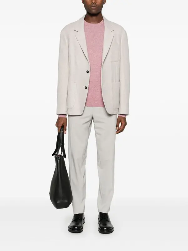 Fedeli Mélange-effect Cashmere Sweater - Pink