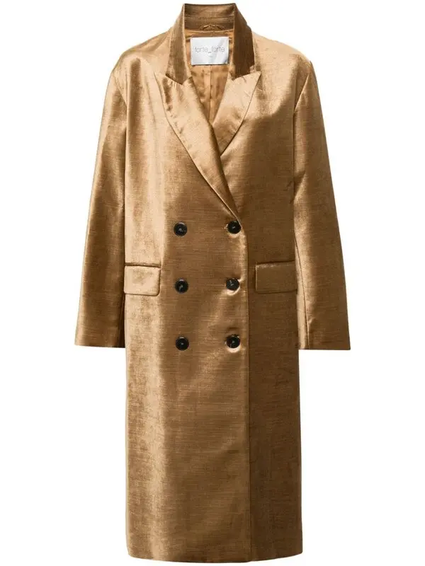 FORTE_FORTE Double-breasted Coat