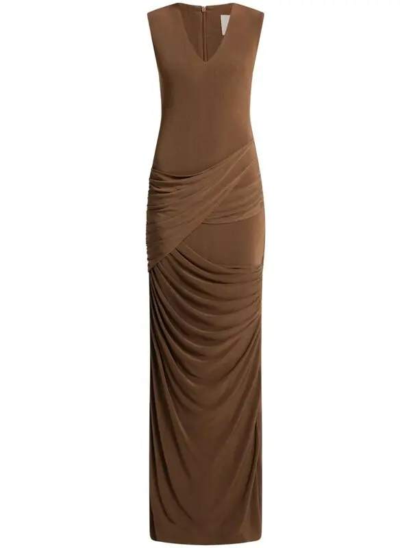 CHATS BY C.DAM Tana Maxi Dress - Brown