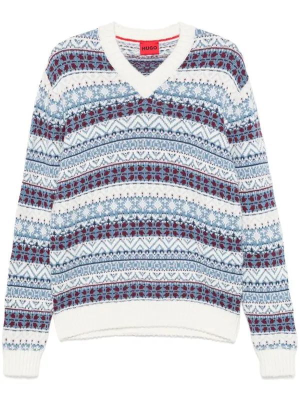 Hugo Boss Fair Isle Intarsia Sweater