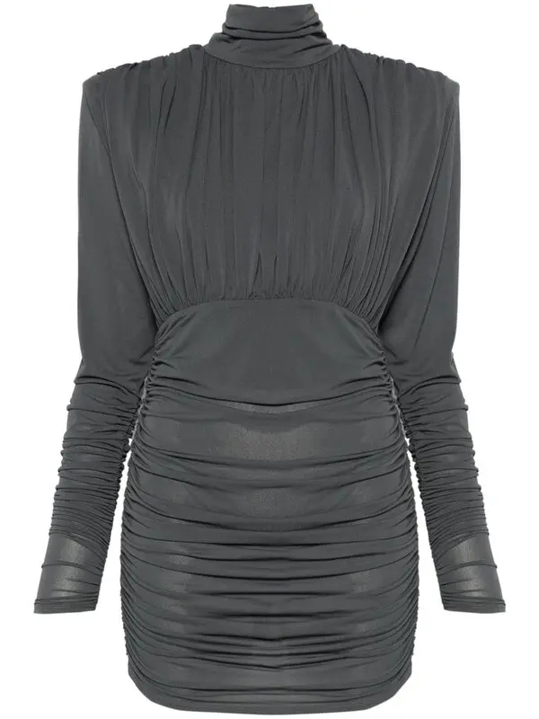 alex perry grey dress Alex Perry Longline Cupped Corset Mini Dress in Grey