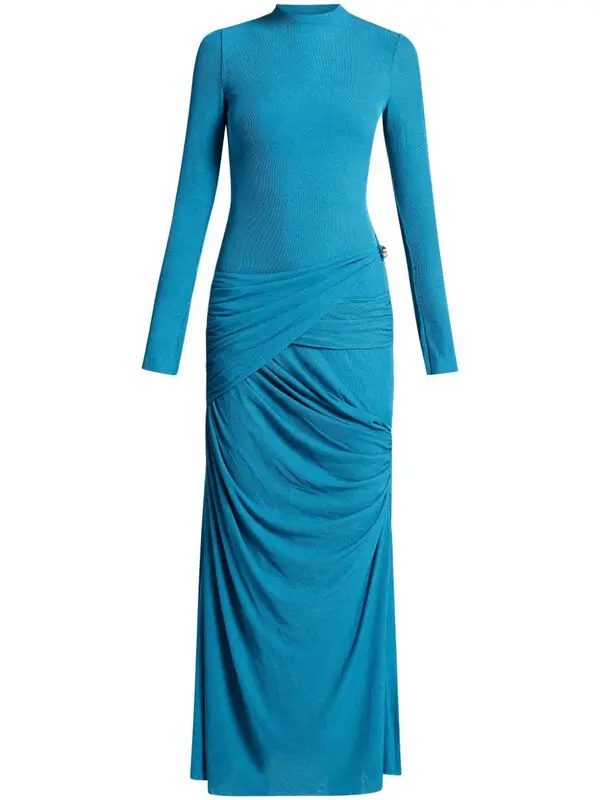 CHATS BY C.DAM Draped Maxi Dress