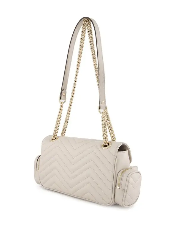 Gucci Small Gg Marmont Shoulder Bag - Neutrals