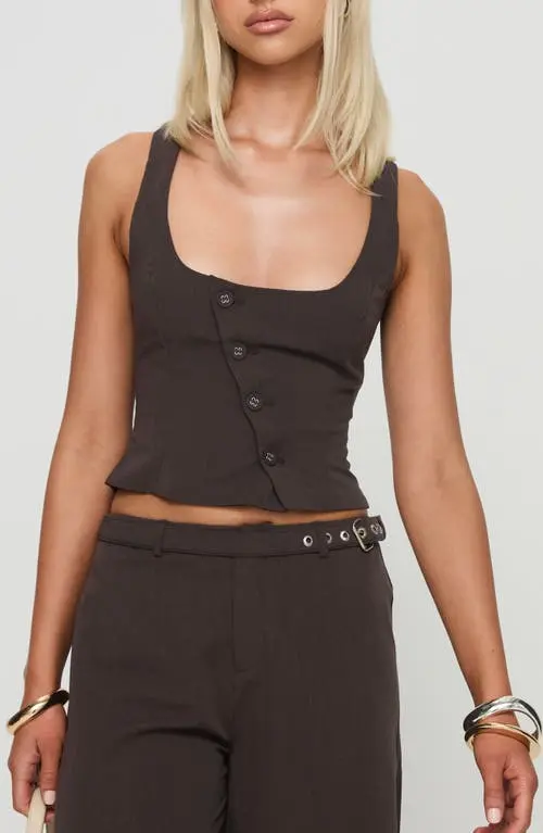 Princess Polly Airi Asymmetric Placket Tank