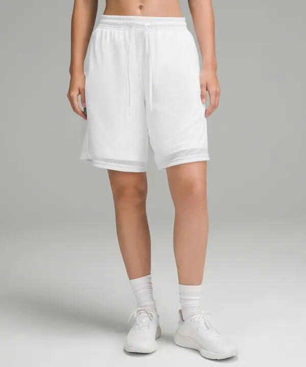 Lululemon Relaxed-fit Mesh Training Short - White