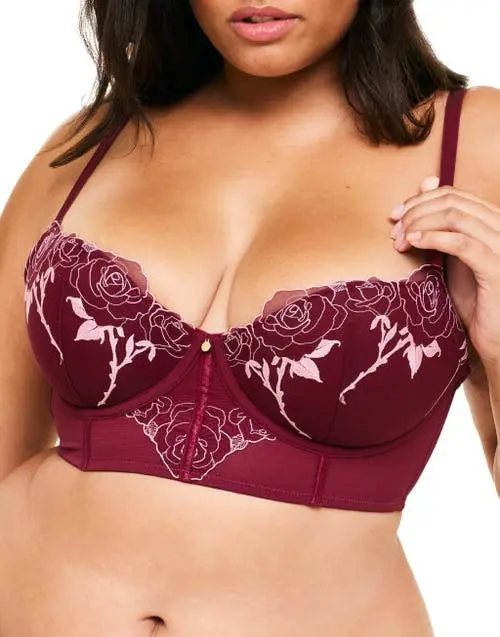 ADORE ME Rosita Contour Demi Bra - Dark Purple