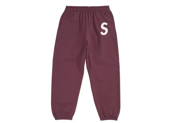 Supreme Logo Sweatpants - Maroon