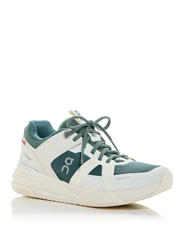 On The Roger Clubhouse Pro Tennis Sneakers - Ivory/evergreen