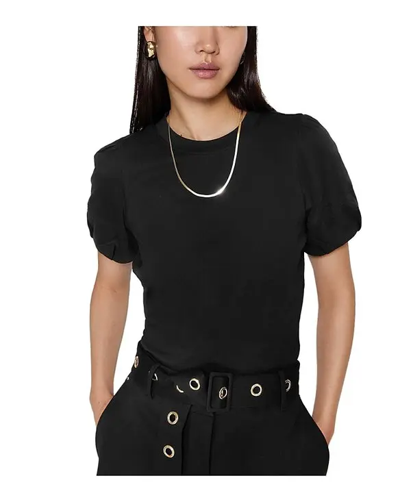 Rebecca Minkoff Val Puffed Sleeve Tee - Black