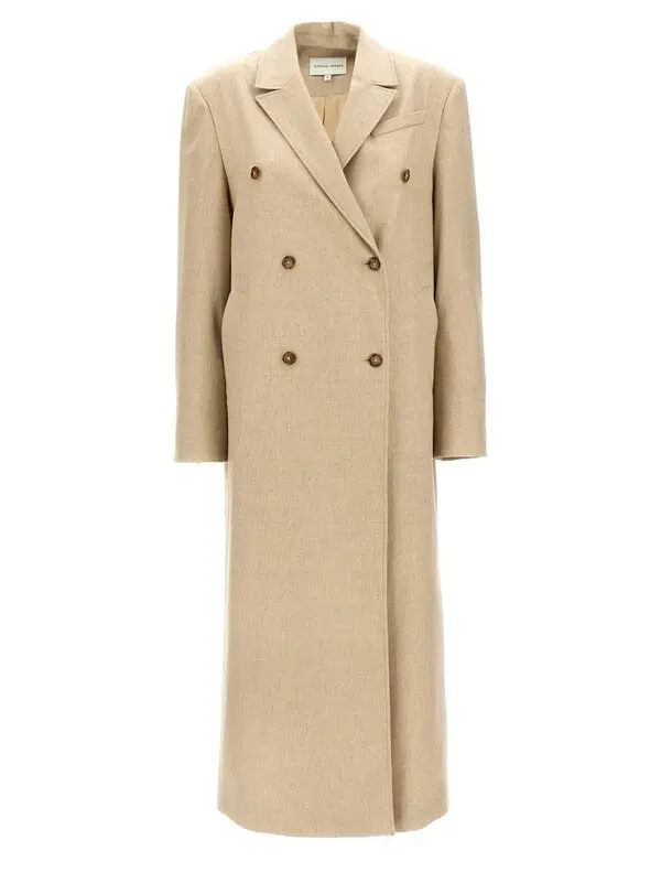 Loulou De Saison Zeno' Wool-cashmere Blend Coat - Beige