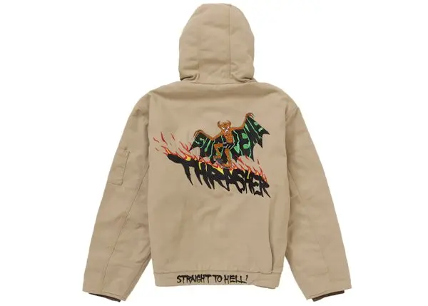 Supreme Thrasher Hooded Work Jacket - Tan