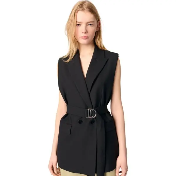 Maje Sleeveless Suit Jacket