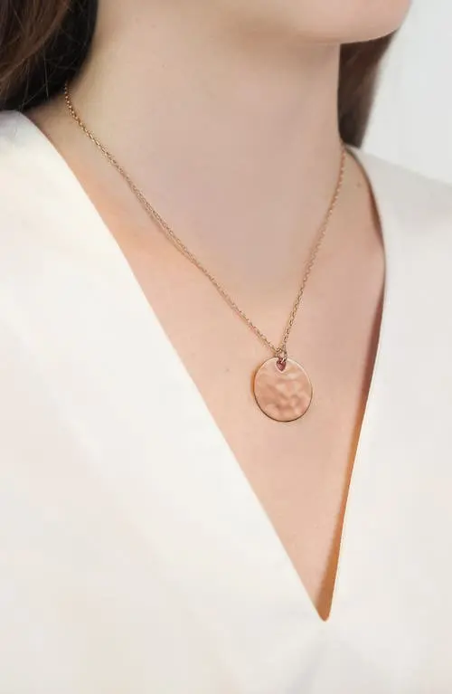 Monica Vinader Engravable Havana Pendant Charm - Rose Gold