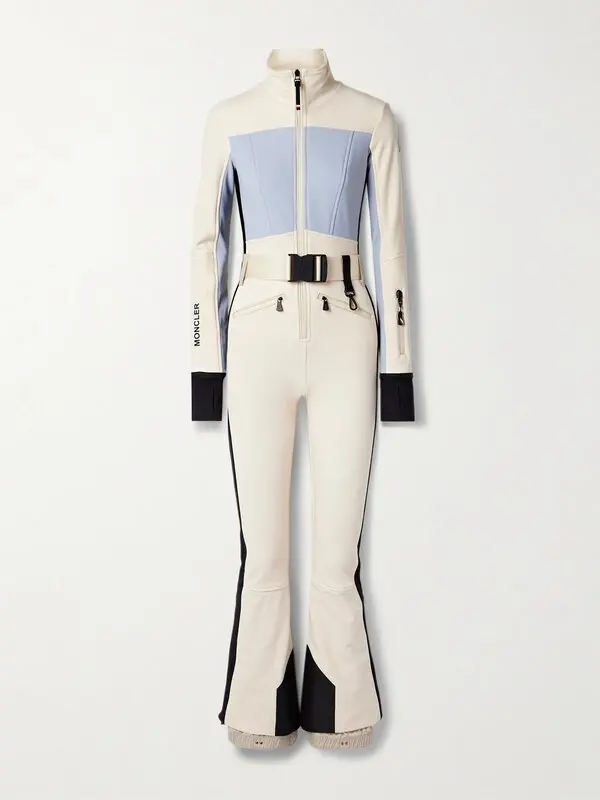 Moncler Belted Color-block Ski Suit