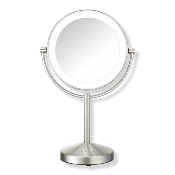 CONAIR Reflections 1x/10x Led Lighted Mirror Satin Nickel